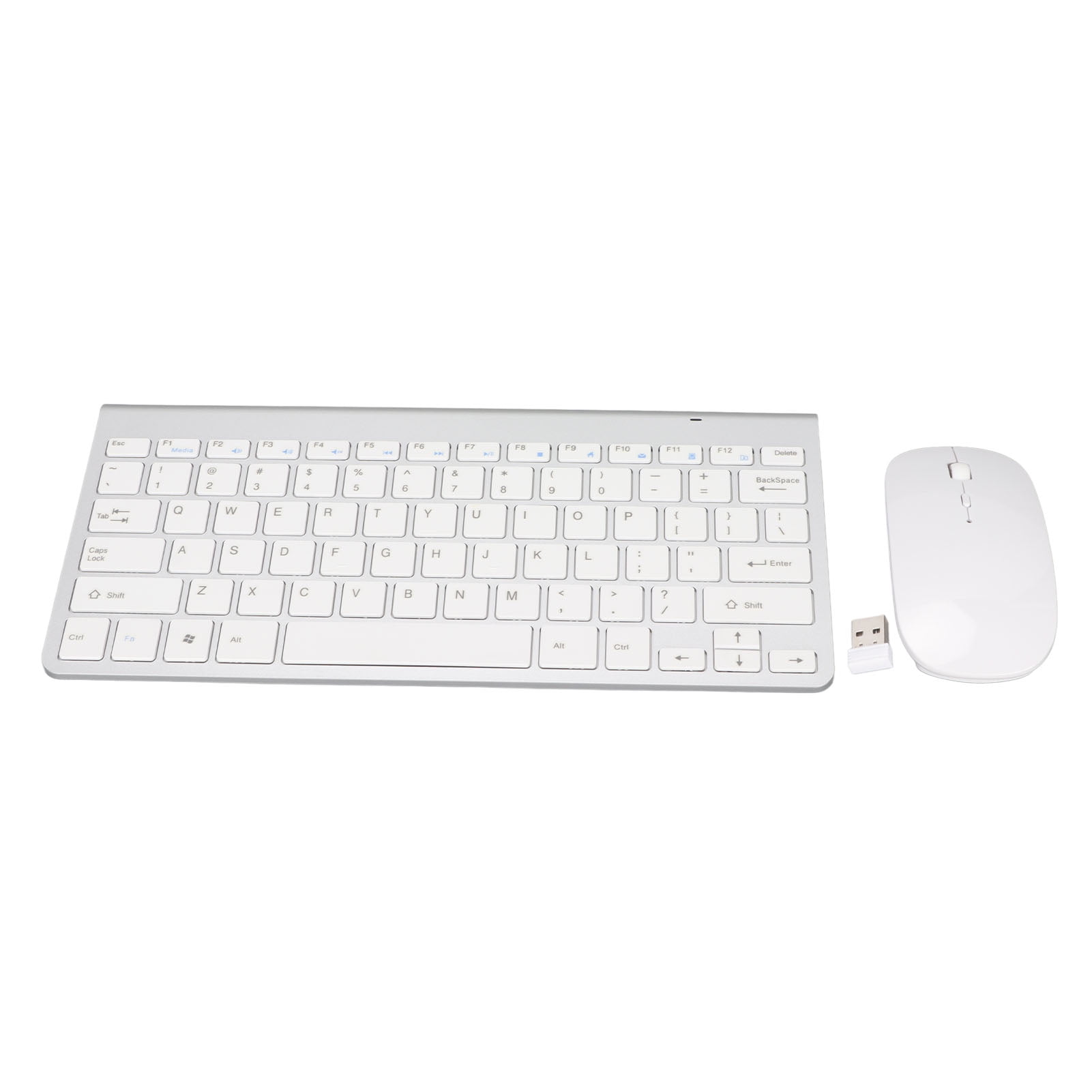 Keyboard Mouse Set 2 4g Wireless 78 Keys Usb Thin Etched Keycaps