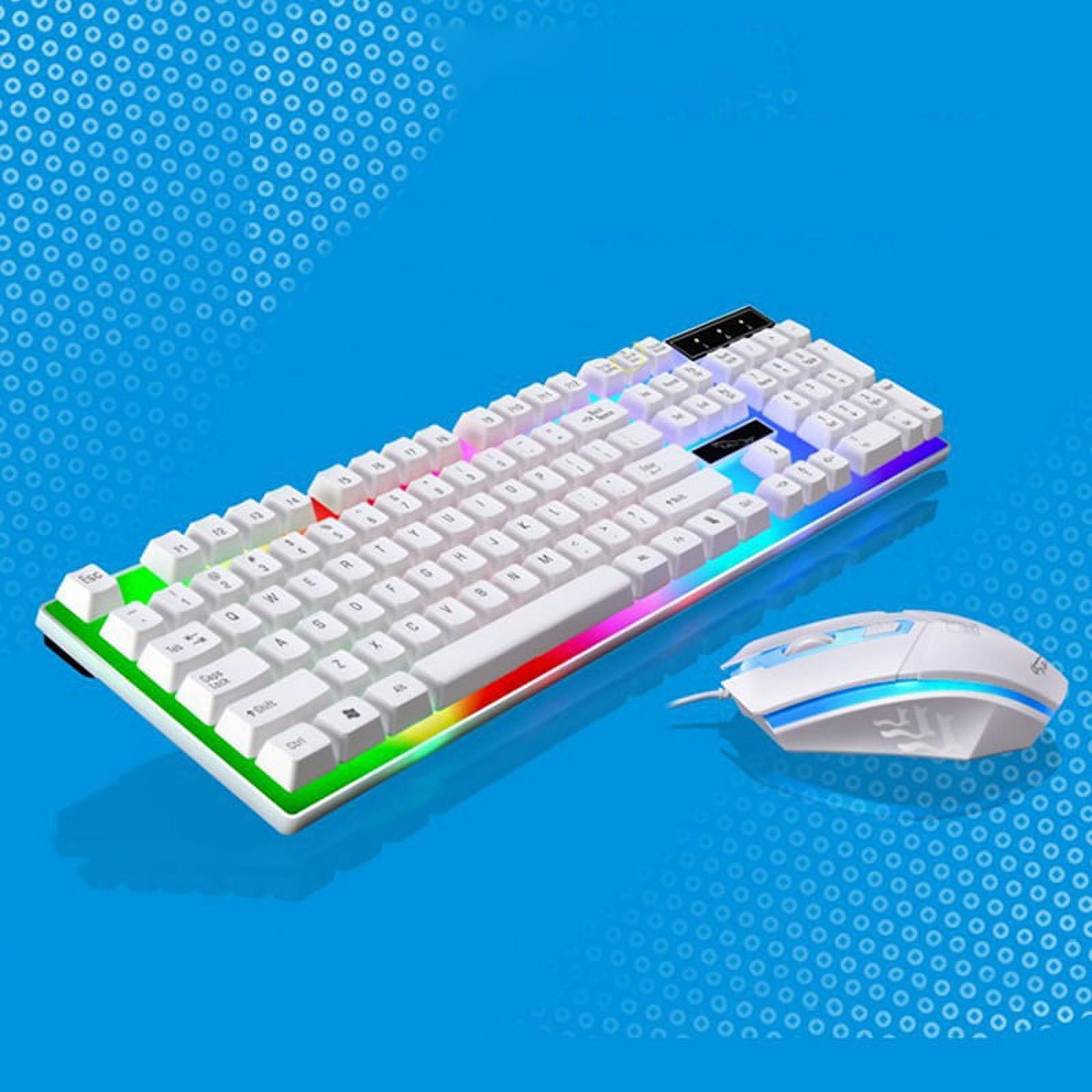 Keyboard Mouse Set, G21 LED Backlight Gaming Game USB Wired Keyboard ...