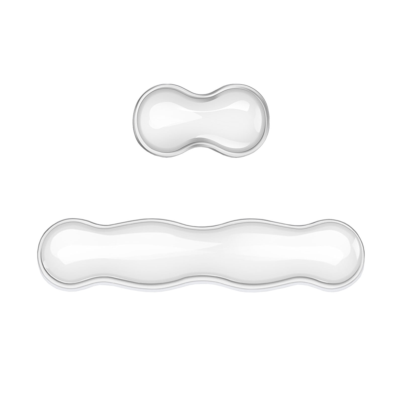 Keyboard and Mouse Wrist Rest Set, Silicone Gel Cool Soft Ergonomic ...