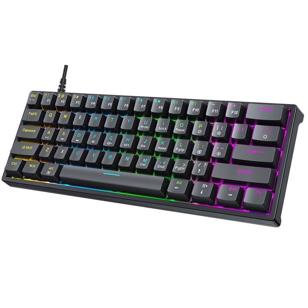 Keyboard,Pbt Two-color Wired Switch 61 Wired Keycap Huiop Eryue Two ...