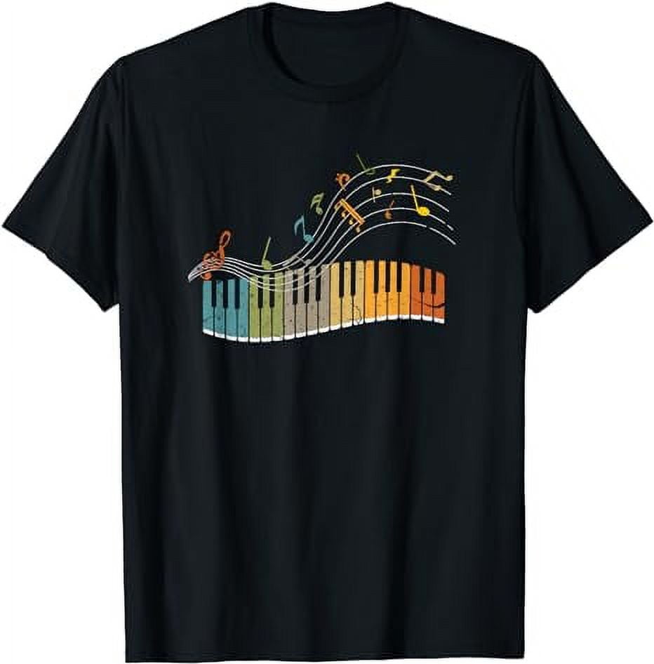 Keyboard Pianist Funny Musician Piano Art Music T-Shirt - Walmart.com