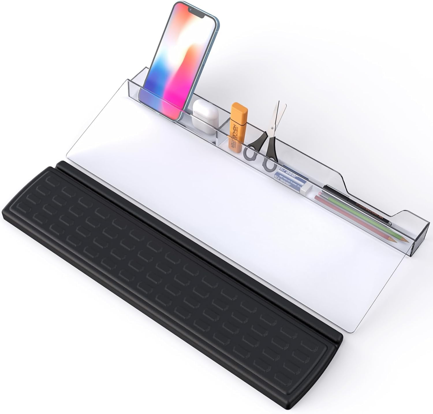 Keyboard Riser, Computer Keyboard Stand Acrylic Tilted Keyboard Holder ...