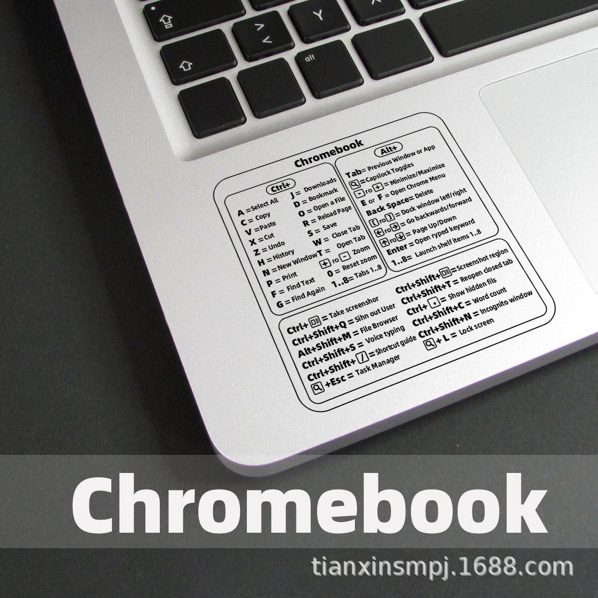 Keyboard Shortcuts Sticker, Computer Shortcut Labels, Vinyl Laptop ...