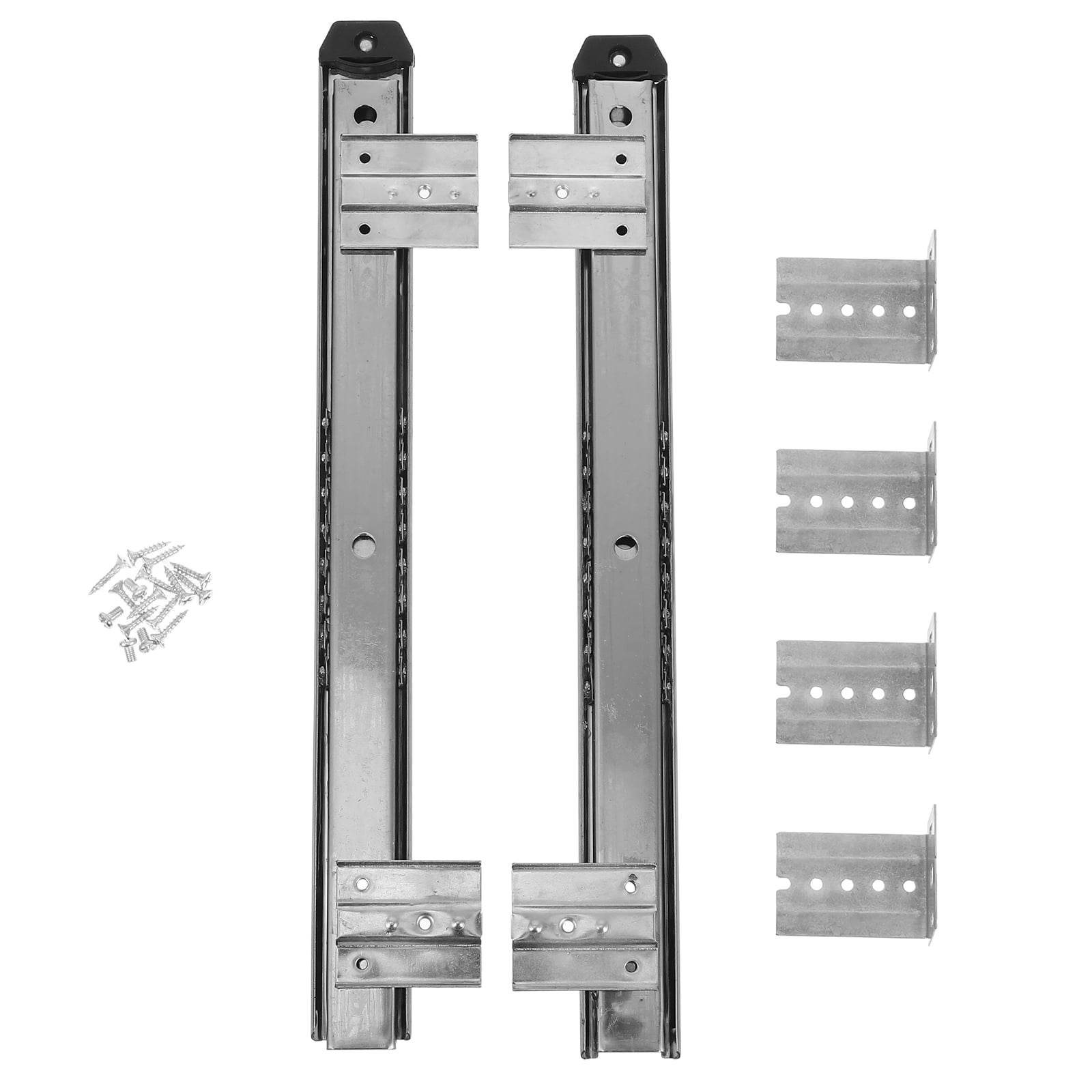 Keyboard Slide Out Tray Full Extension Drawer Slides Silver - Walmart.com