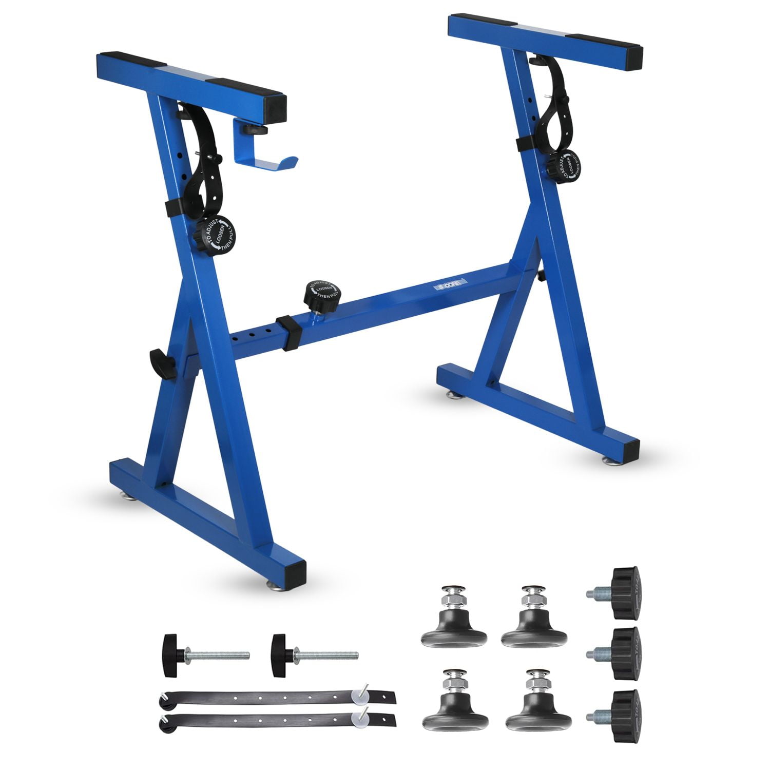 Keyboard Stand Piano Riser Z Style Adjustable Height Width Music Stands ...