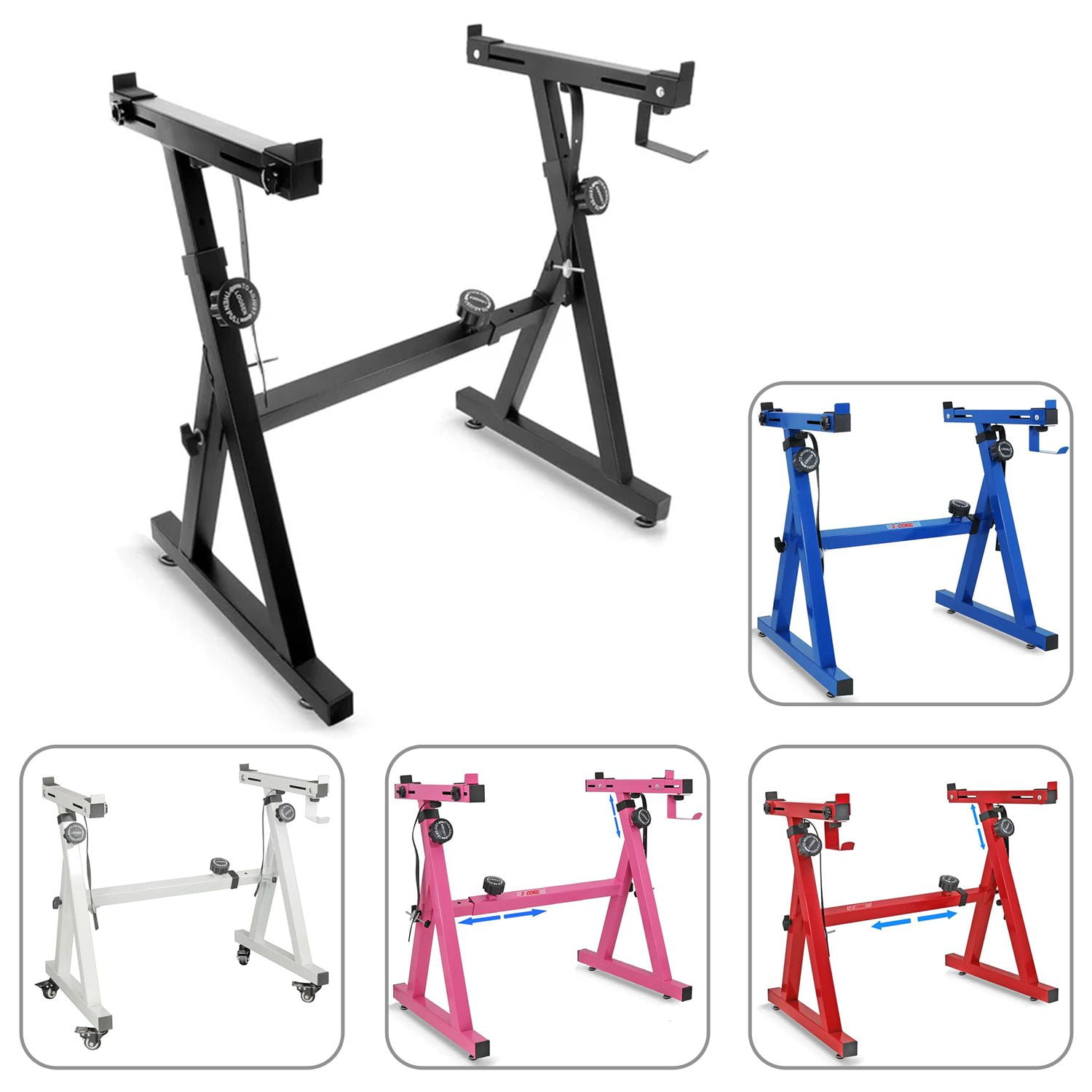 Keyboard Stand Riser Z Style Height Width Adjustable Portable Heavy ...