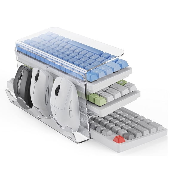 Keyboard Stand for Desktop 3 Layer Acrylic Stand Gaming Keyboard and ...