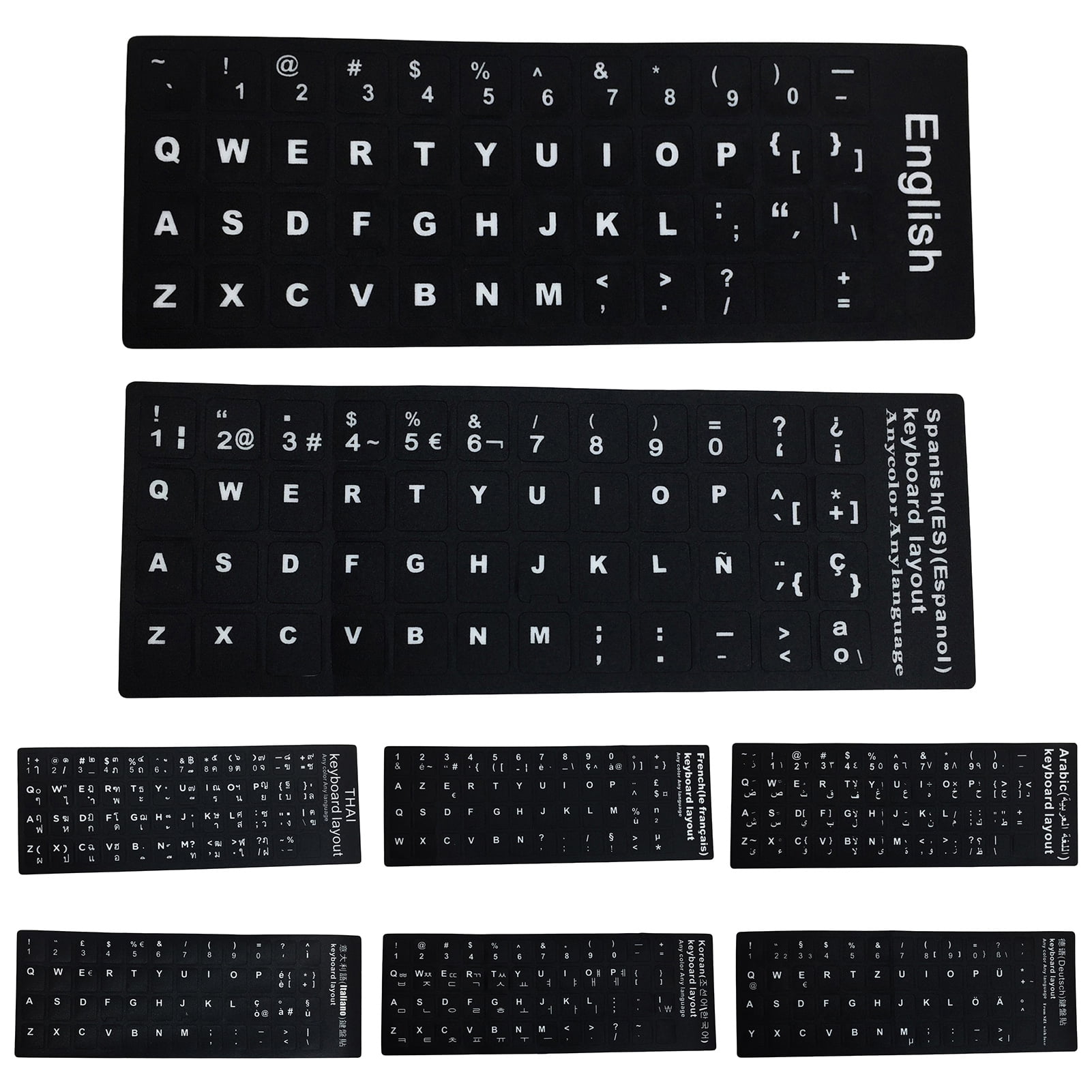 Keyboard Sticker Protective Non-marking Universal Multiple Language ...