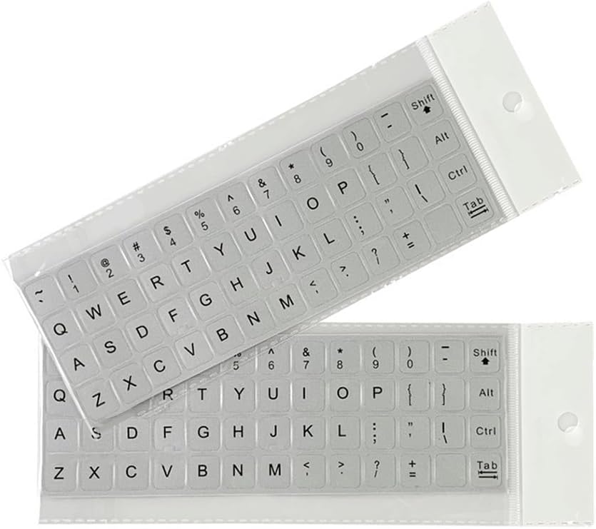 Keyboard Stickers, 2Pack Universal English Keyboard Stickers, Computer ...