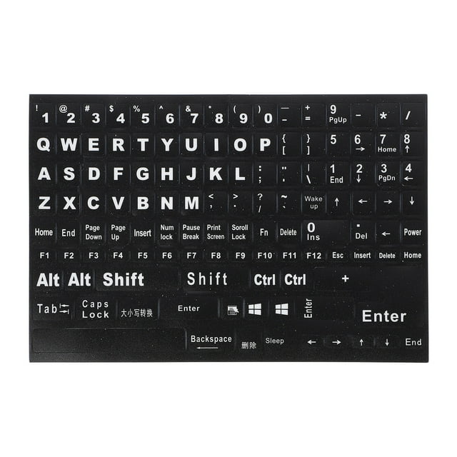 Glow in the Dark Keyboard Stickers - Laptop Keycap Decals, Mechanical ...