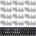 Keyboard Stickers for Long Nails, 24PCS Raised Long Nail Keyboard Cover ...