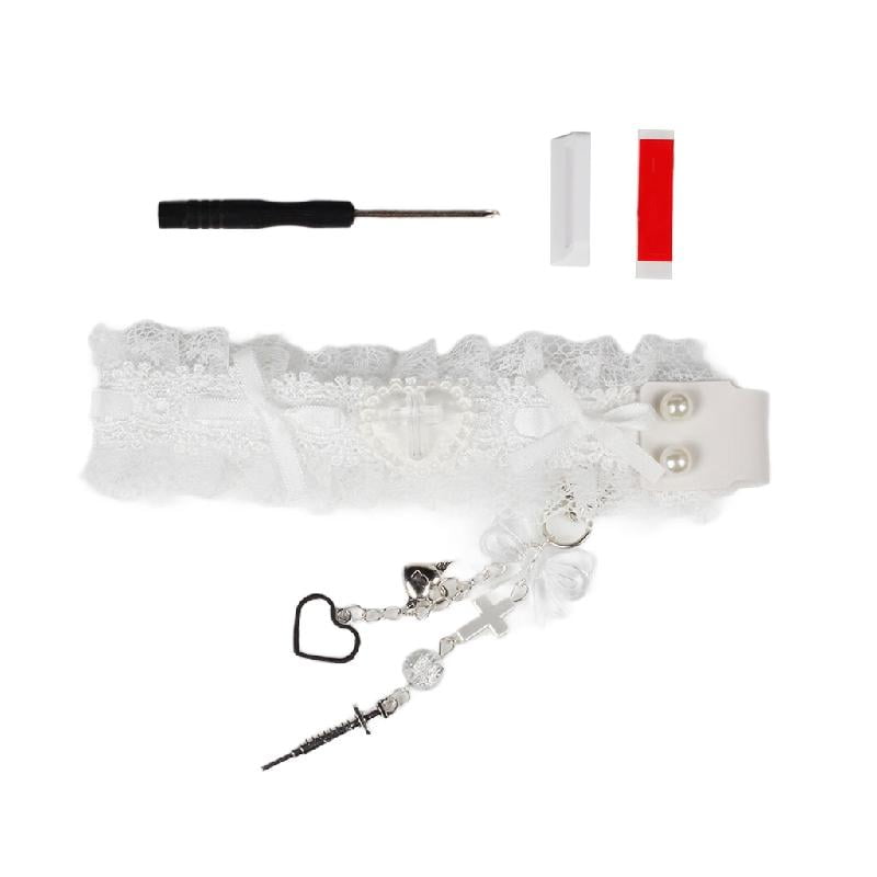 Keyboard Strap Adhesive Lace Fabric Keyboards Lanyard Rope with Sticker ...