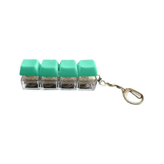 Keyboard Stress Relief Keychain, 4-In-1 Button Finger Click Toy, Stress ...