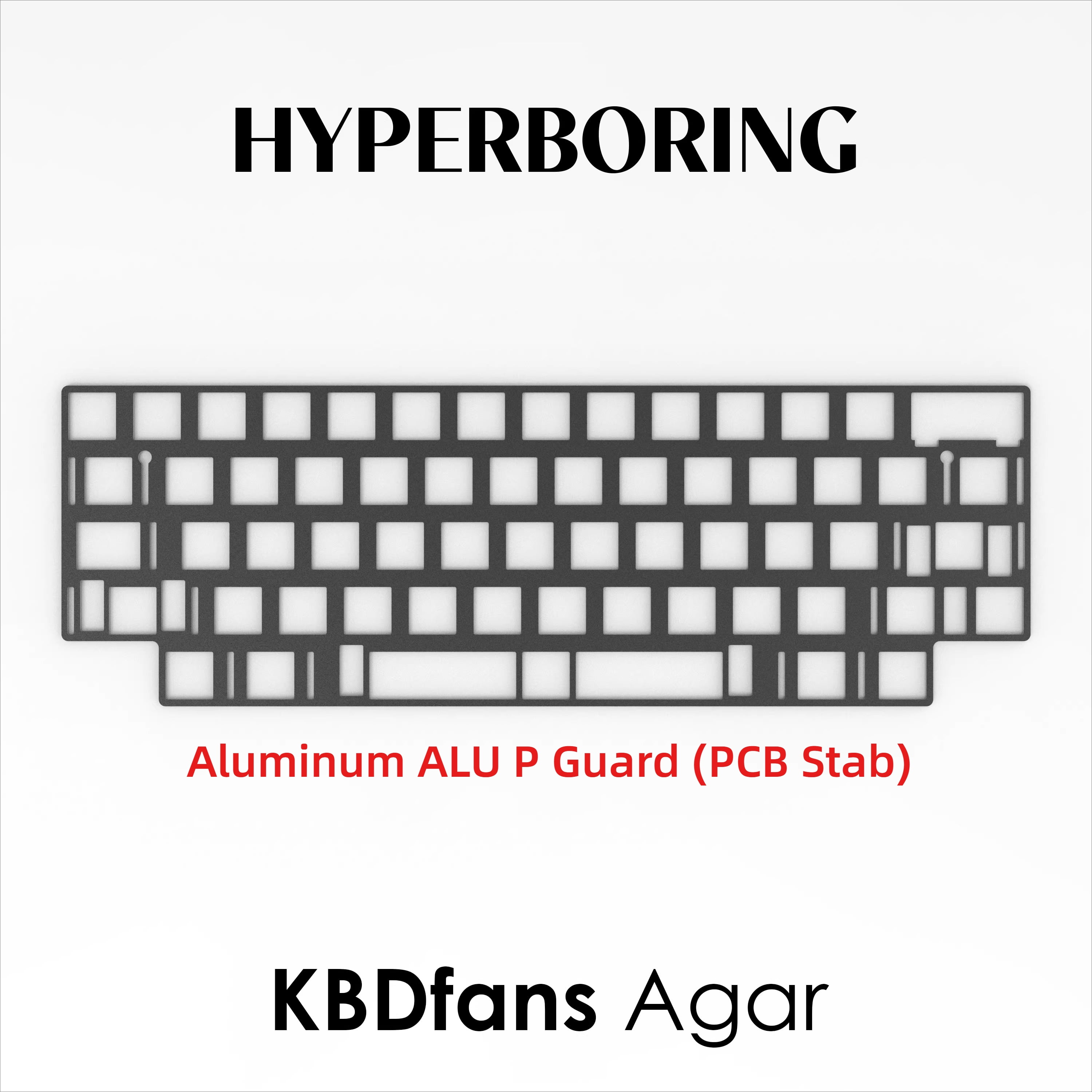 Keyboard Switch Plate for KBDfans Agar, PC or Aluminum Material Option ...