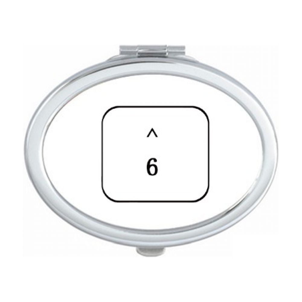 Keyboard Symbol 6 Art Deco Fashion Mirror Portable Fold Hand Makeup ...