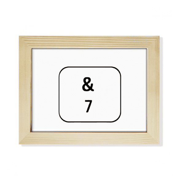Keyboard Symbol 7 Art Deco Fashion Desktop Photo Frame Picture Art ...