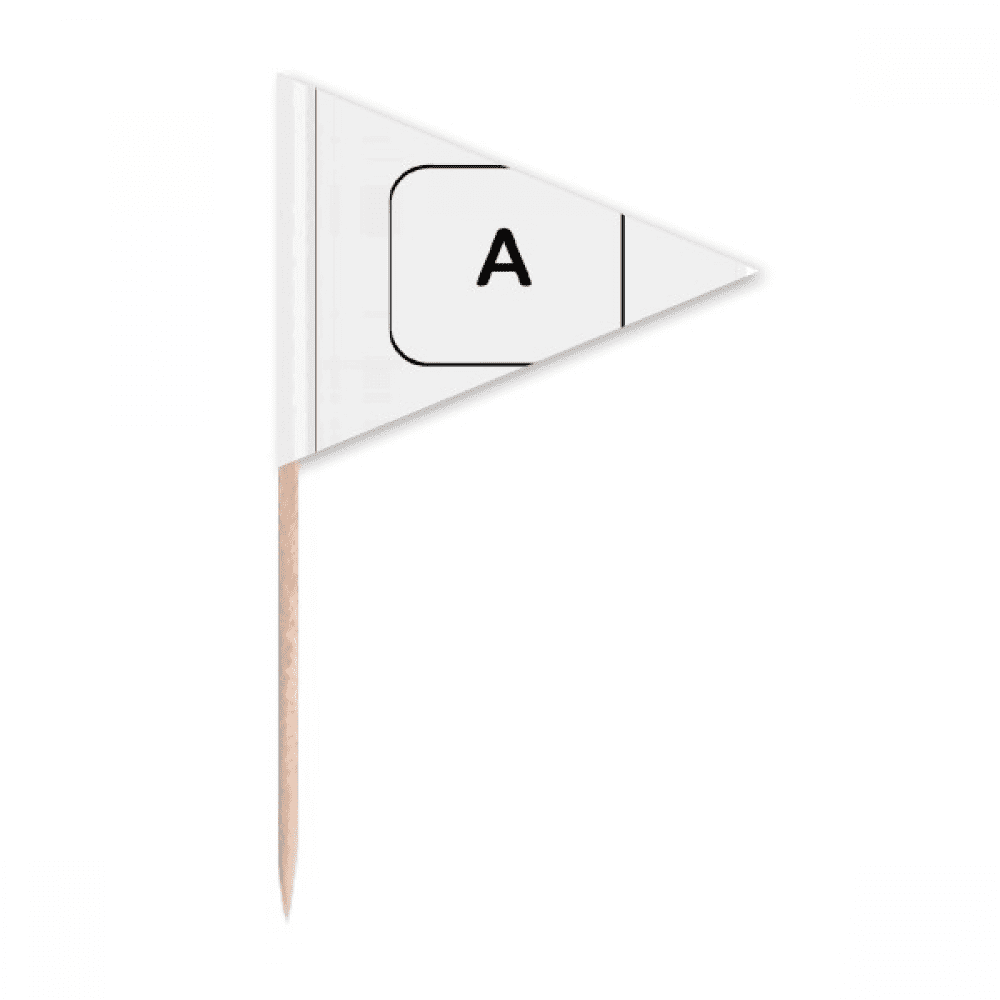 Keyboard Symbol A Art Deco Fashion Toothpick Triangle Cupcake Toppers ...