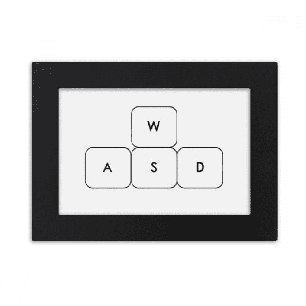 Keyboard Symbol ASWD Desktop Photo Frame Ornaments Picture Art Painting ...