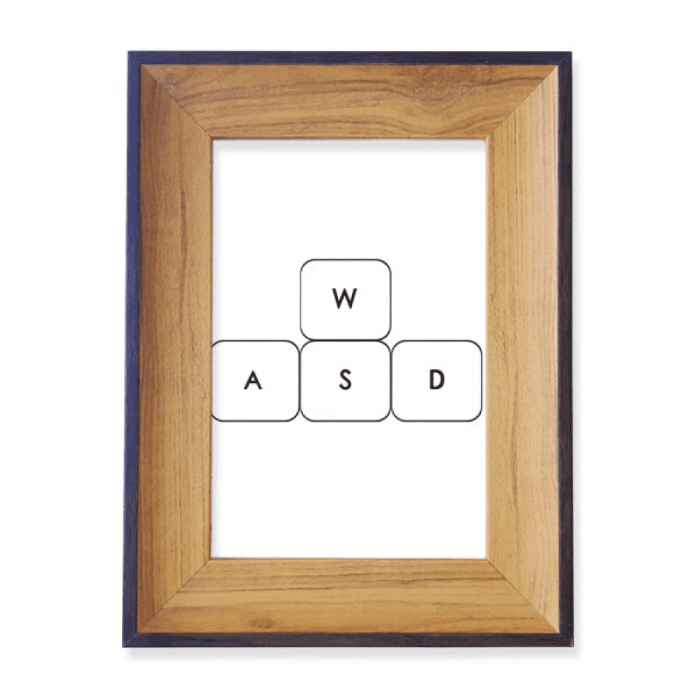 Keyboard Symbol ASWD Photo Frame Exhibition Display Art Desktop ...