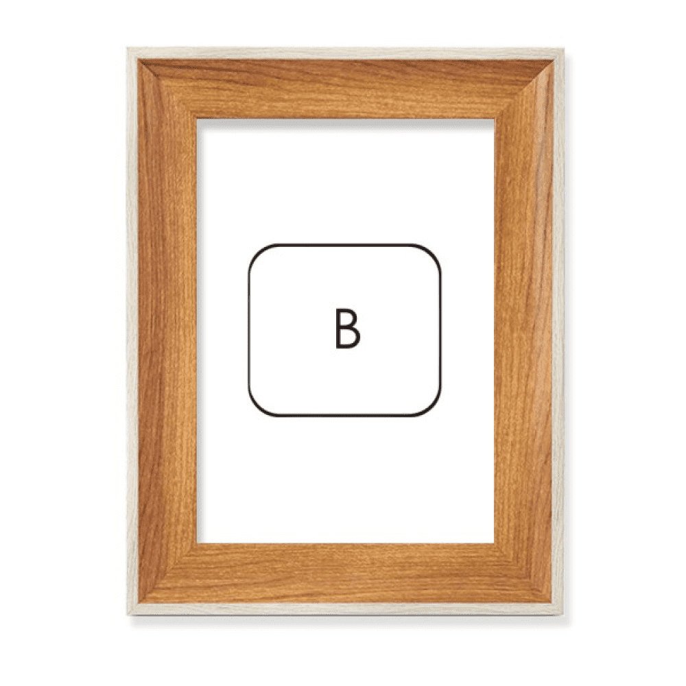 Keyboard Symbol B Desktop Wooden Photo Frame Display Picture Art ...