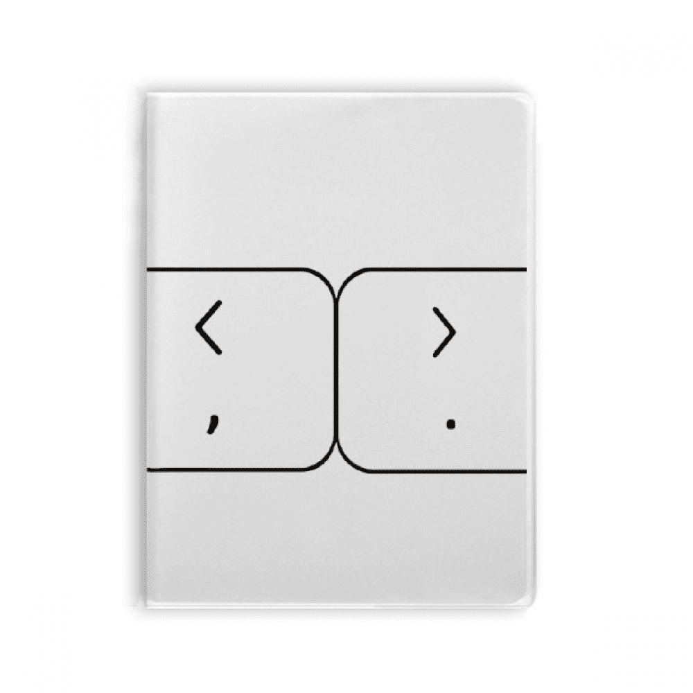 Keyboard Symbol Brackets Art Deco Fashion Notebook Gum Cover Diary Soft ...