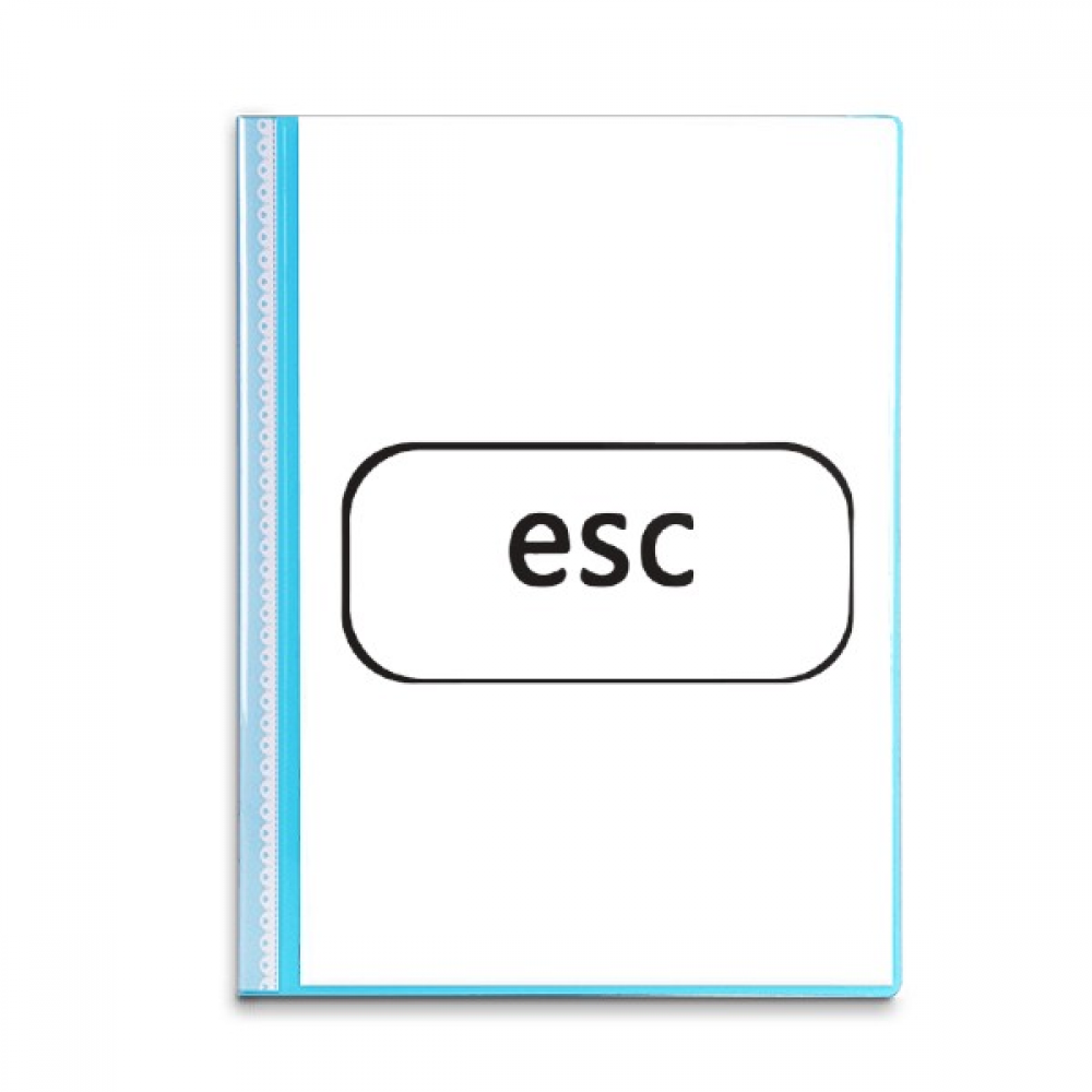 Keyboard Symbol Esc Art Deco Fashion Book Sheet Protectors Portfolio ...