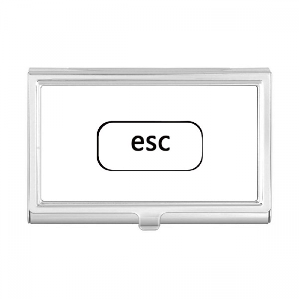 Keyboard Symbol Esc Business Card Holder Case Pocket Box Wallet ...