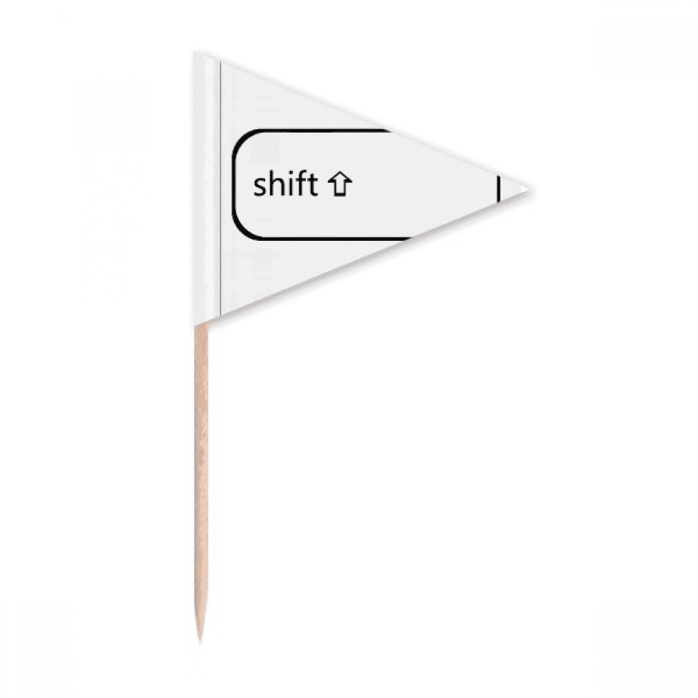 Keyboard Symbol Shift Art Deco Fashion Toothpick Triangle Cupcake ...