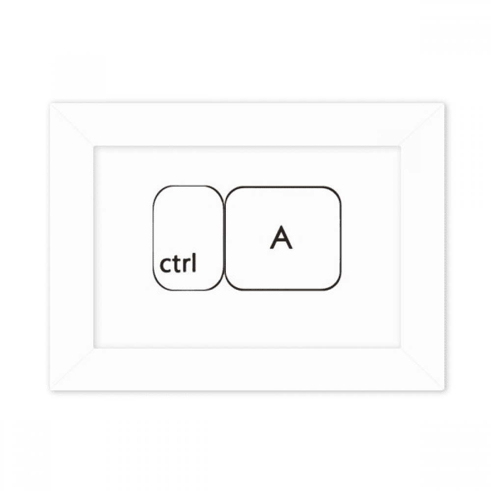 Keyboard Symbol ctrl A Photo Mount Frame Picture Art Painting Desktop ...