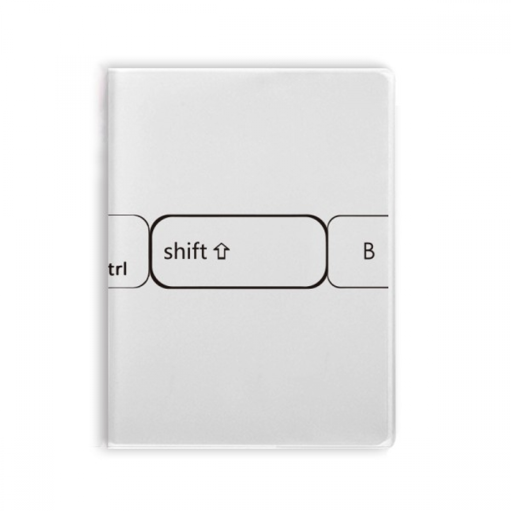 Keyboard Symbol ctrl shift B Notebook Gum Cover Diary Soft Cover ...