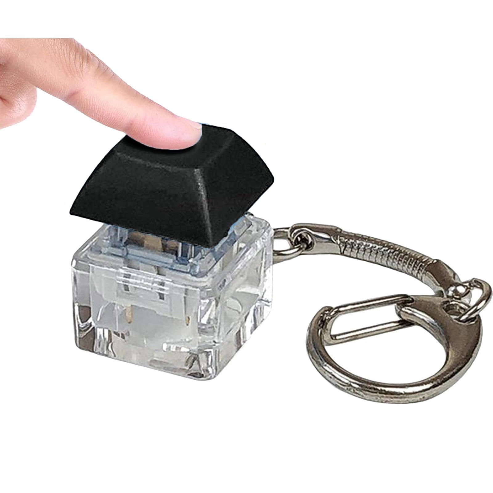 Keyboard Toy Stress Clicker Keychain Executive Desk Toy for Adults and ...