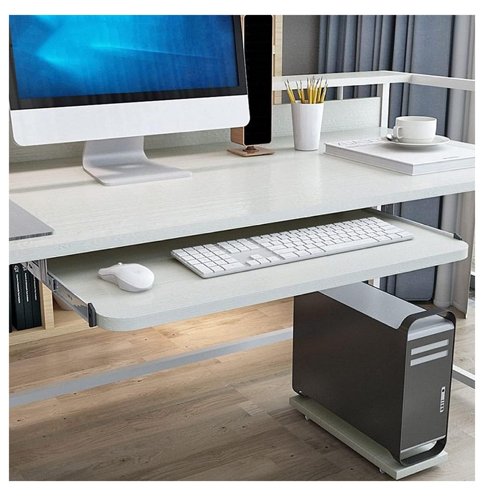 Keyboard Tray Under Desk Slide 20 Inches/ 24inches/ 28inches, Under ...