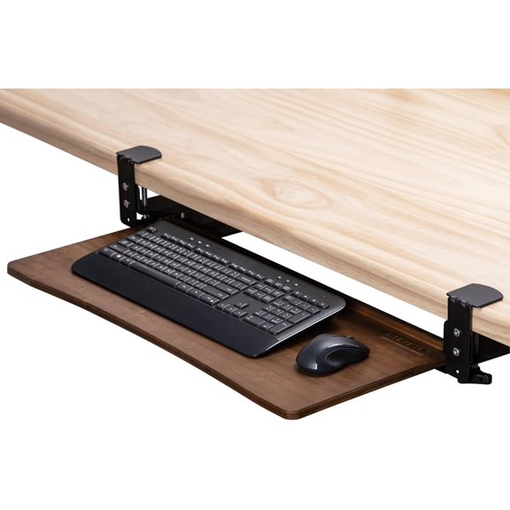 Mount-It! Under Desk Keyboard Platform With Wrist Rest Pad - Walmart.com