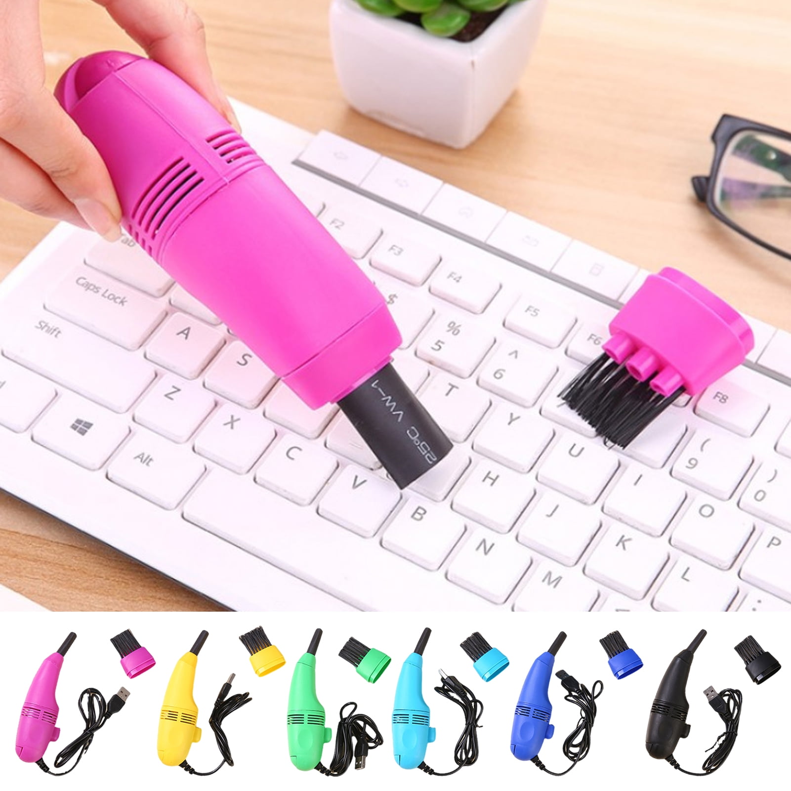Keyboard Vacuum Cleaner Powerful Suction Low Noise USB Plug-Play ...