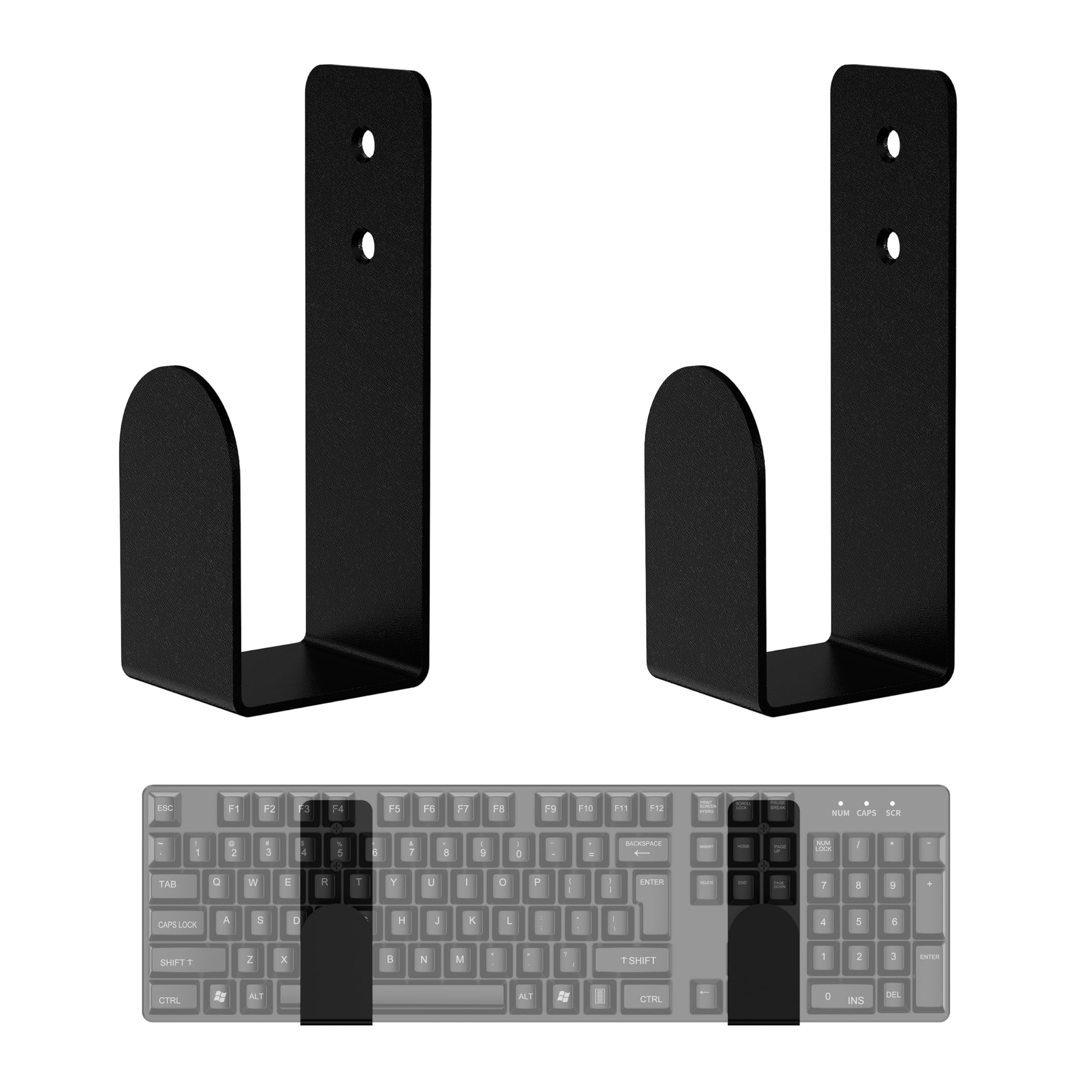 Keyboard Wall Mount, Acrylic Computer Keyboard Holder on Wall for ...