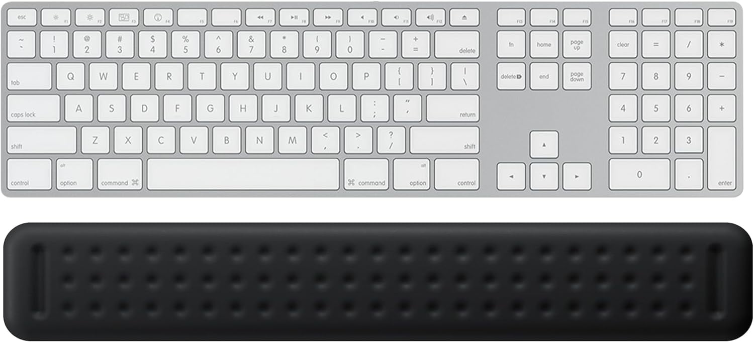 Keyboard Wrist Rest with Massage Dots - Comfortable Memory Foam Wrist ...