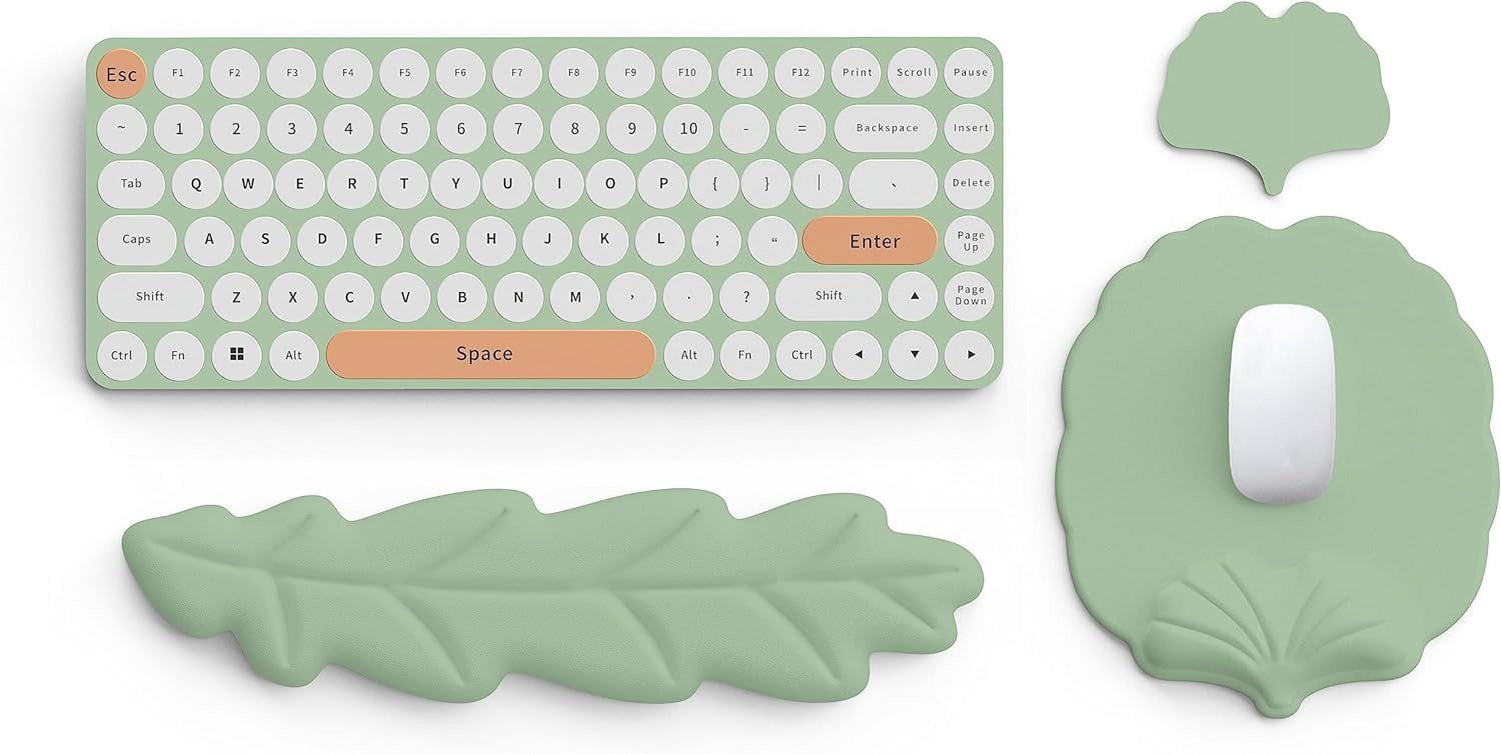 Keyboard Wrist Rest and Mouse Pad with Wrist Support Set, Ergonomic ...