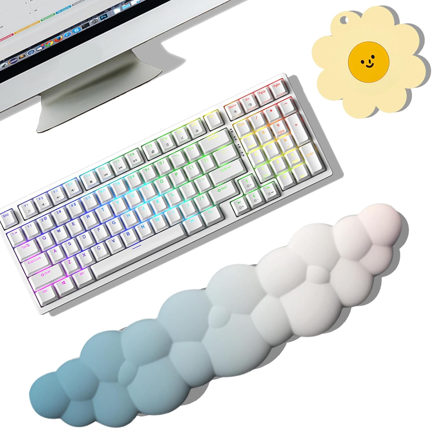 Keyboard Wrist Rest Pad, Ergonomic Design Effective Wrist Pain Relief ...
