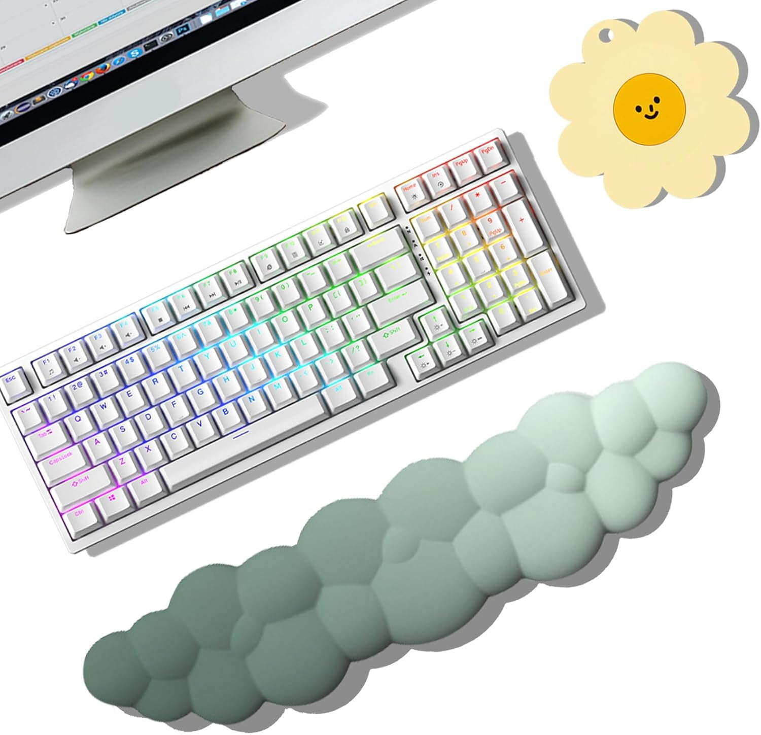 Keyboard Wrist Rest Pad, Ergonomic Design Effective Wrist Pain Relief ...