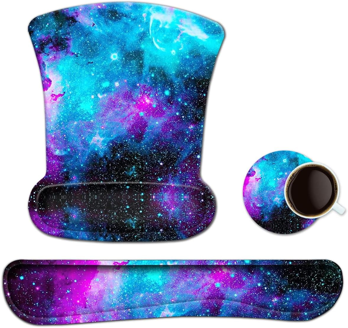 Keyboard Wrist Rest Pad Ergonomic Mouse Pad Set, Cute Gel Mouse Pad for ...