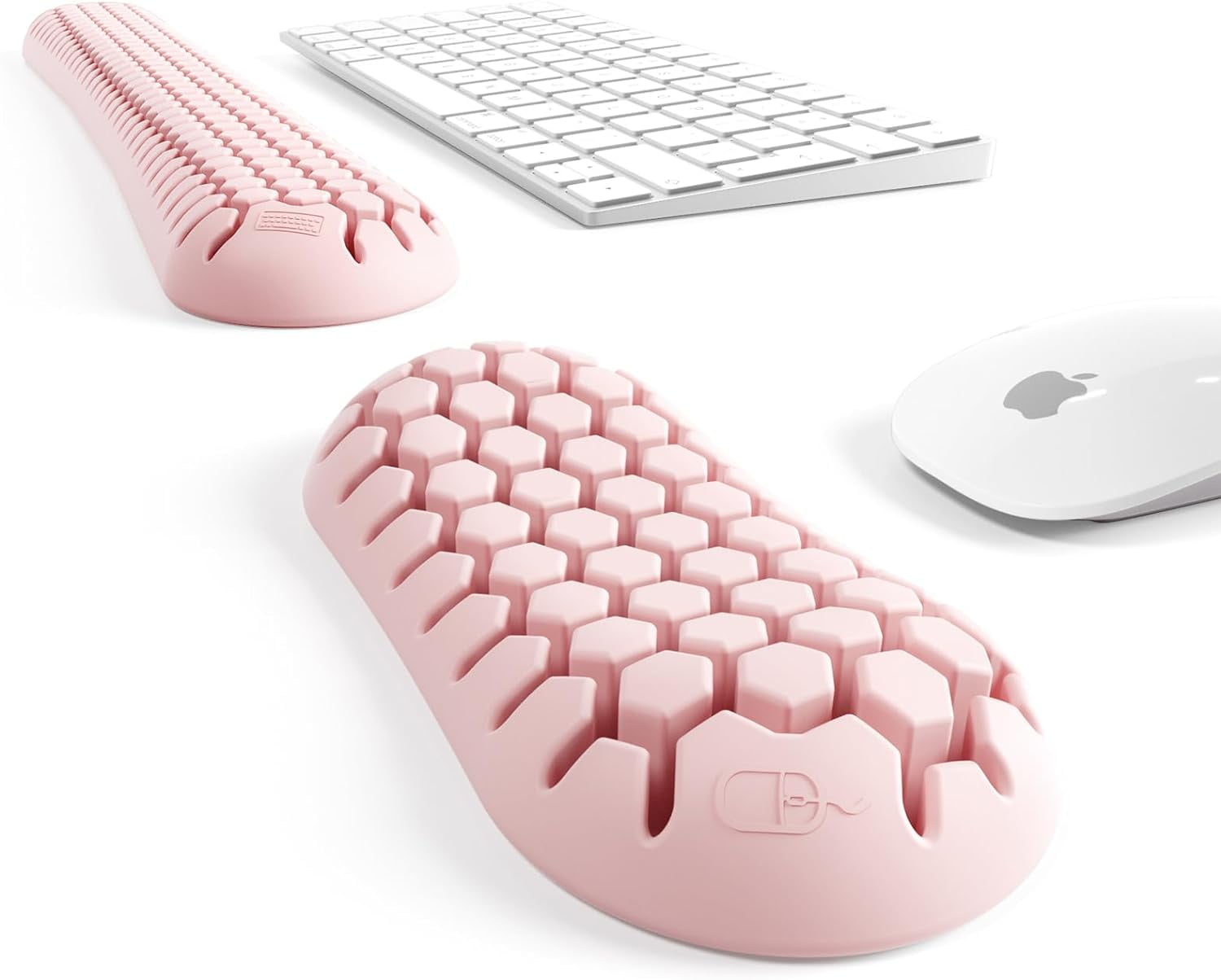 Keyboard Wrist Rest Set adopts a Honeycomb DesignErgonomic Wrist Mouse ...