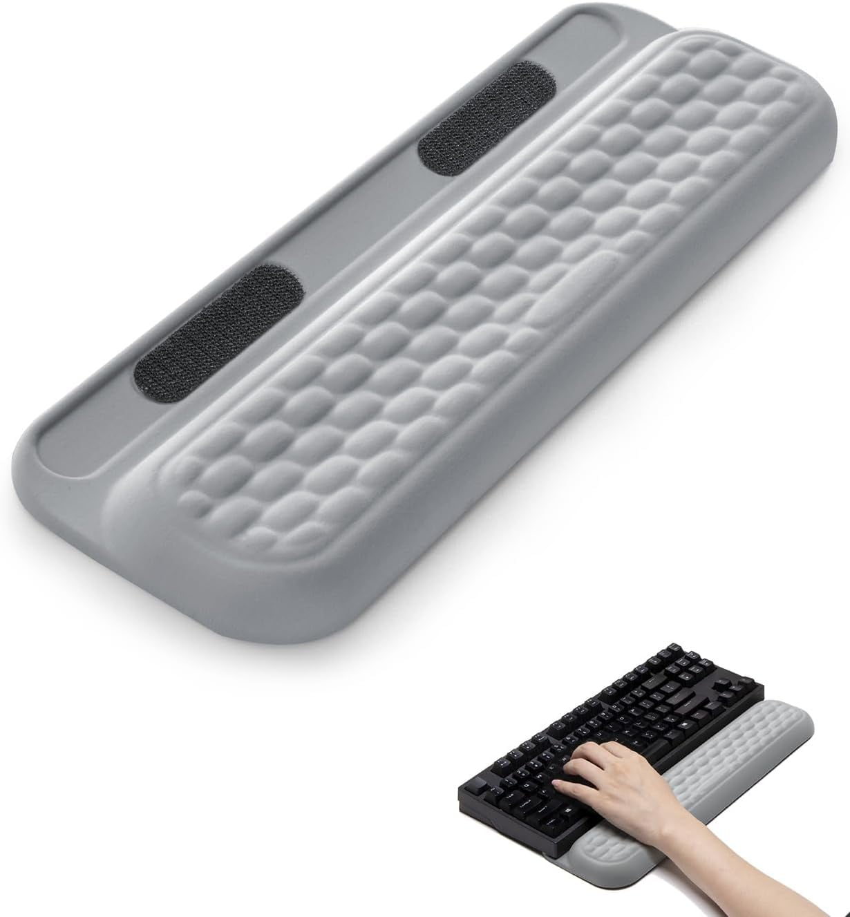 Keyboard Wrist Rest with Stability Stickers, Non-Slip Memory Cushion ...
