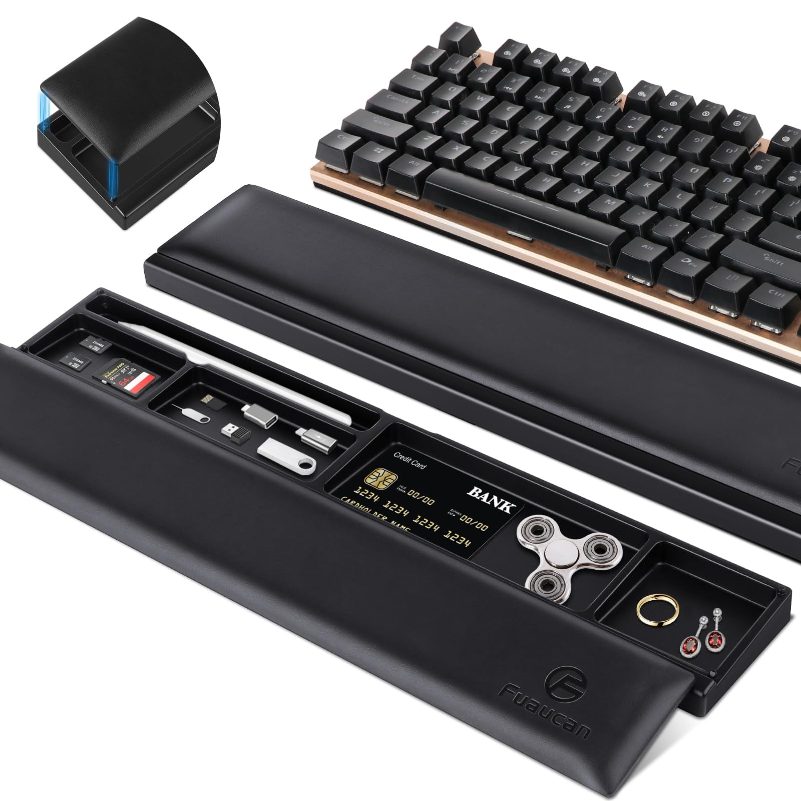 Keyboard Wrist Rest with Storage Case, New Concept Storing Office ...