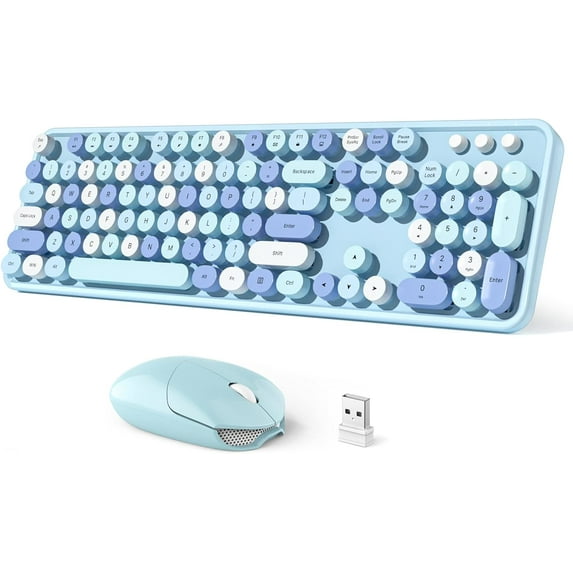 Keyboard and Combo, 104 Full-Sized Typewriter Keyboards, 2.4 GHz ...