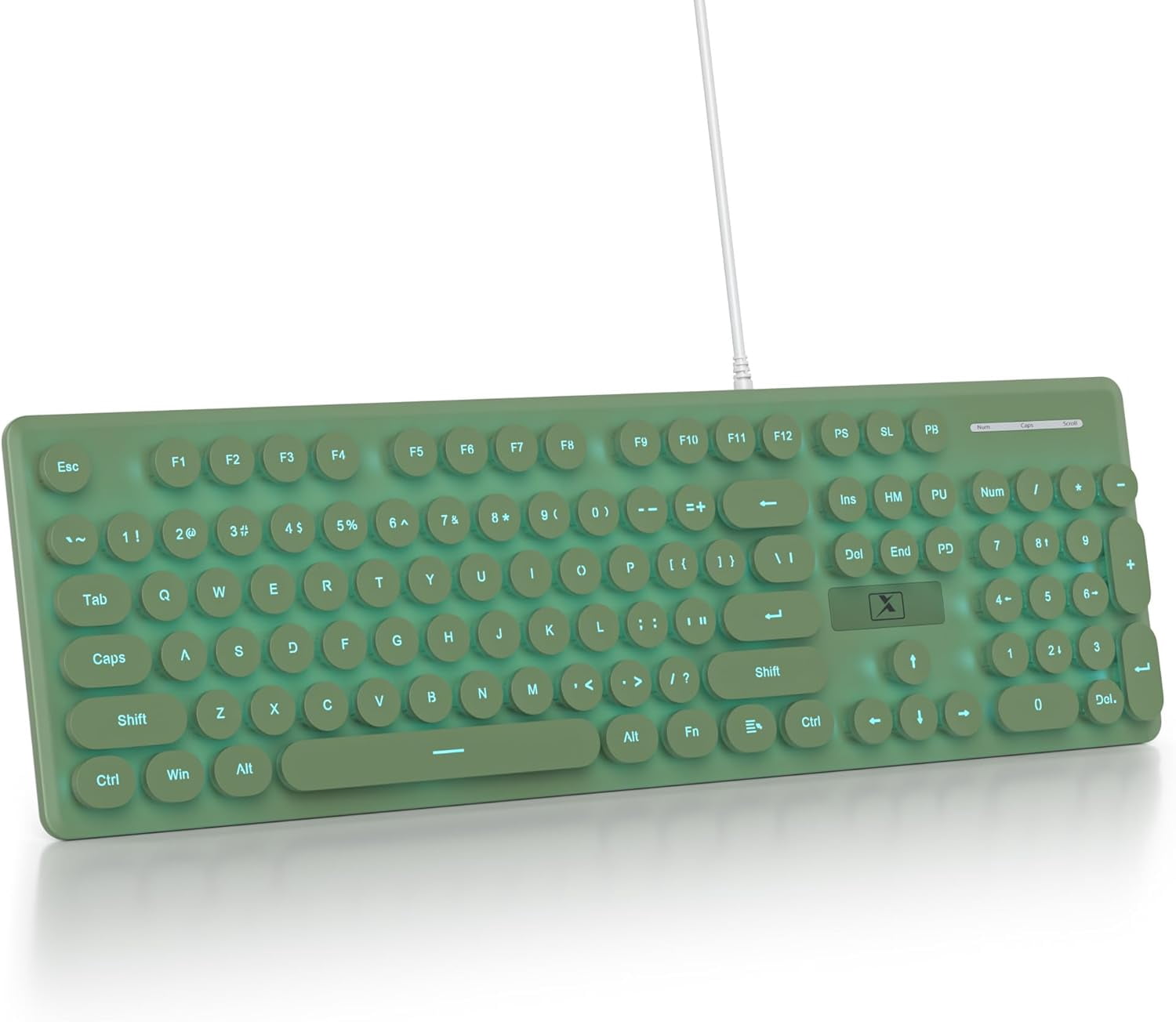 Keyboard and Mouse Set, Rainbow LED Backlit Multimedia PC Keyboard ...