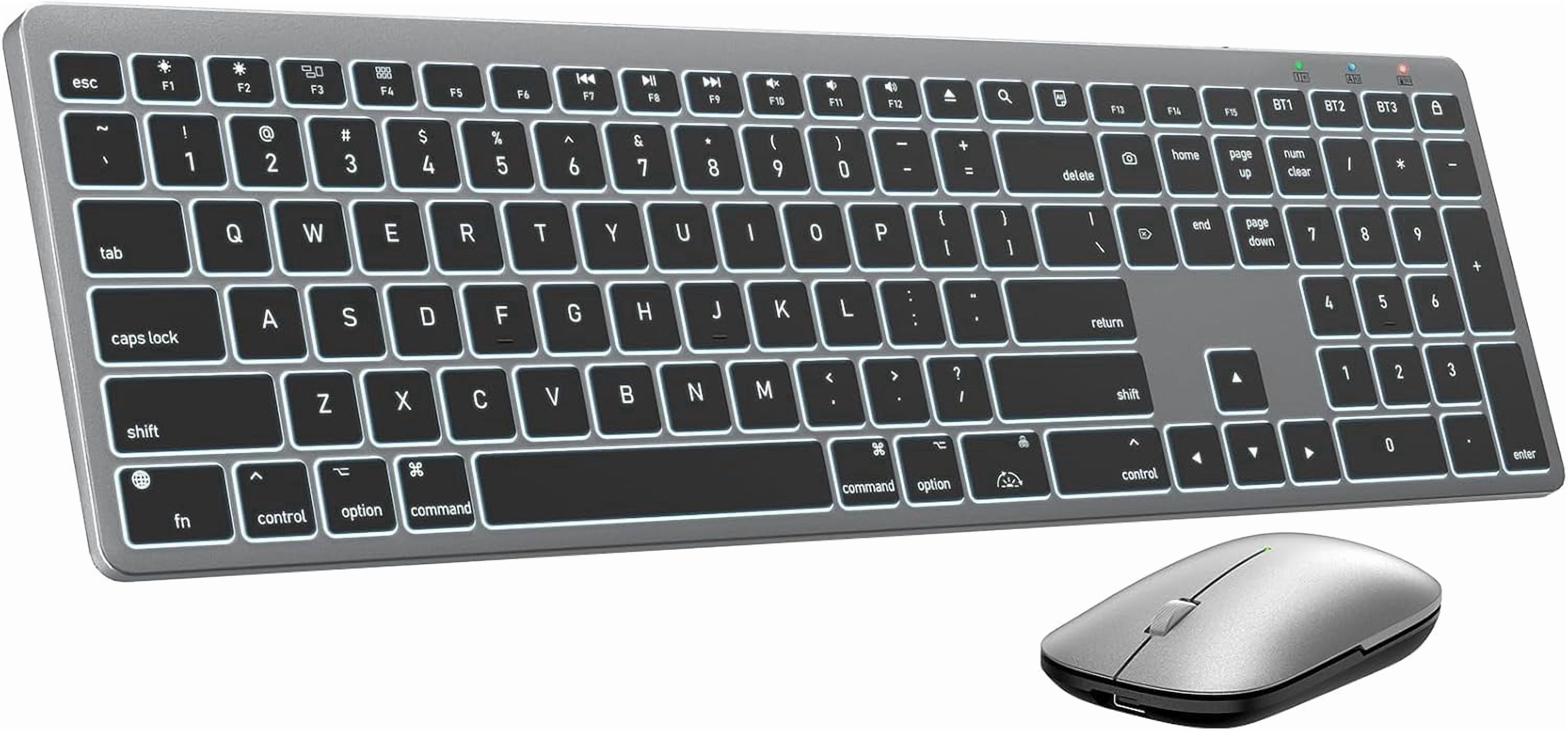 Keyboard and for -- 7-Color Backlit, Multi-Device, , Full-Size Keyboard ...