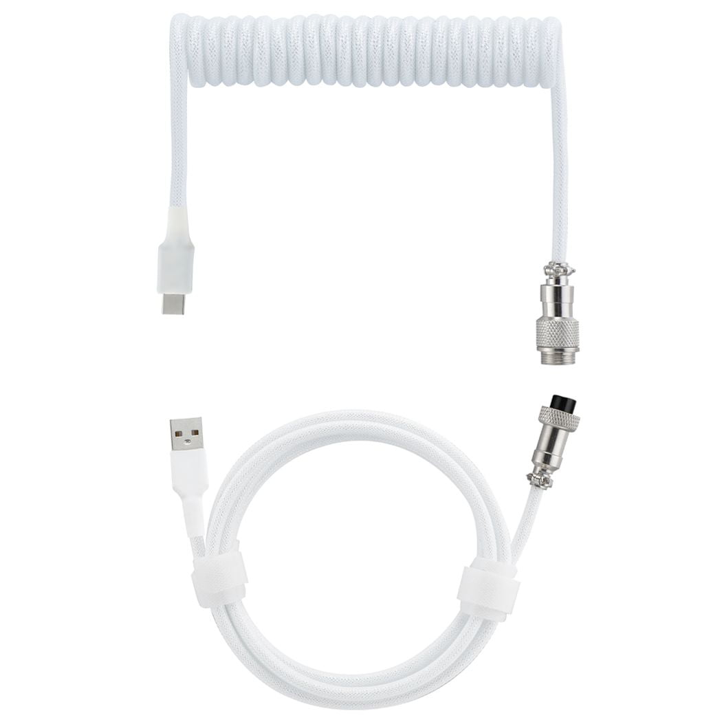 Keyboard cable, 9.84ft Type-C to USB Detachable Coiled Cable with Metal ...