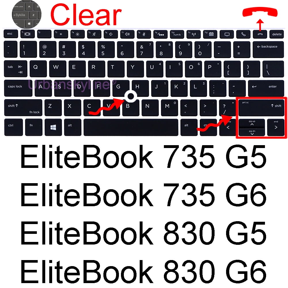 Keyboard cover for HP EliteBook 830 G10 835 G9 X360 1030 G8 G7 G6 735 G5 G4 G3 G2 630 Elite X2 ...