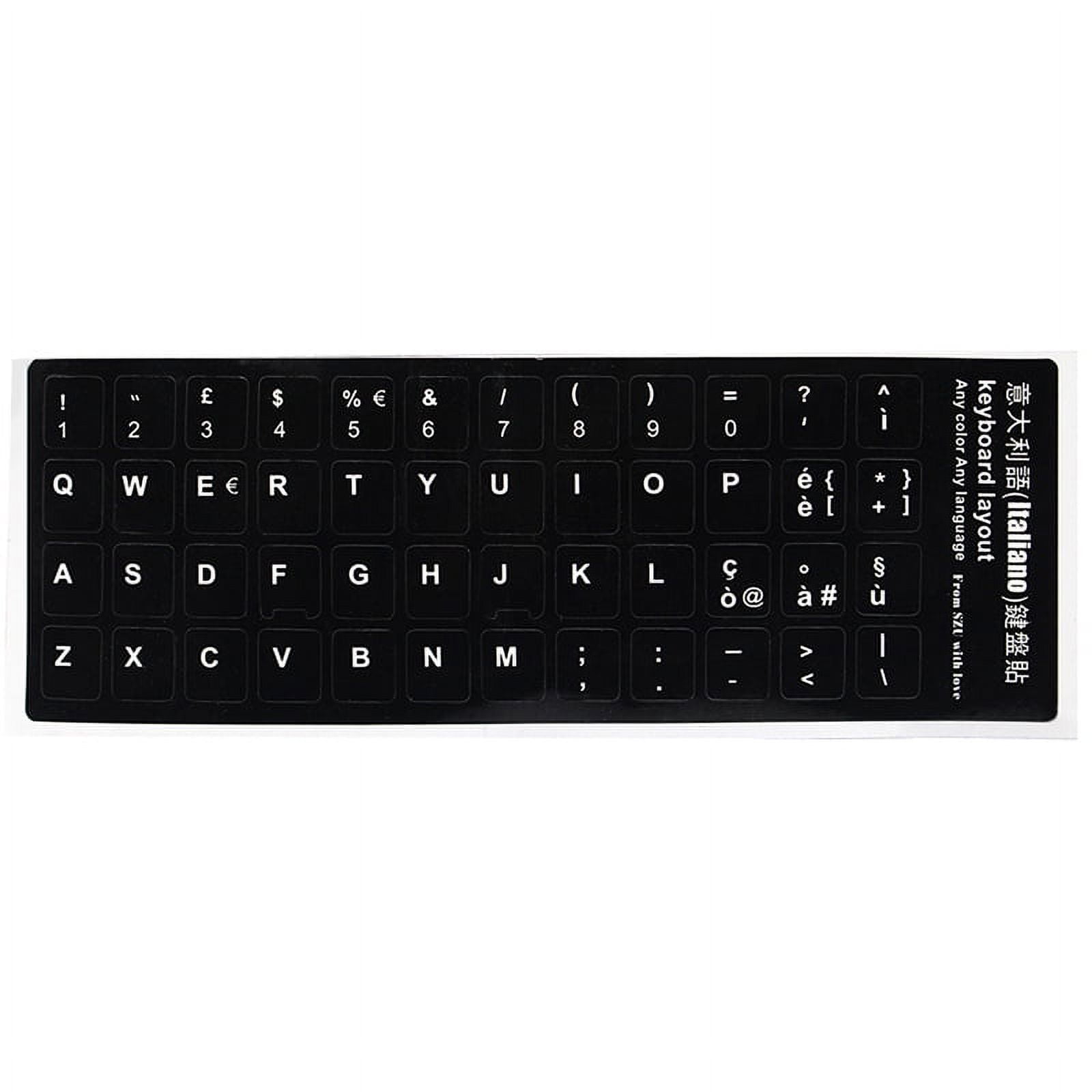 Keyboard skin Fashion keyboard key sticker label Many Language For ...