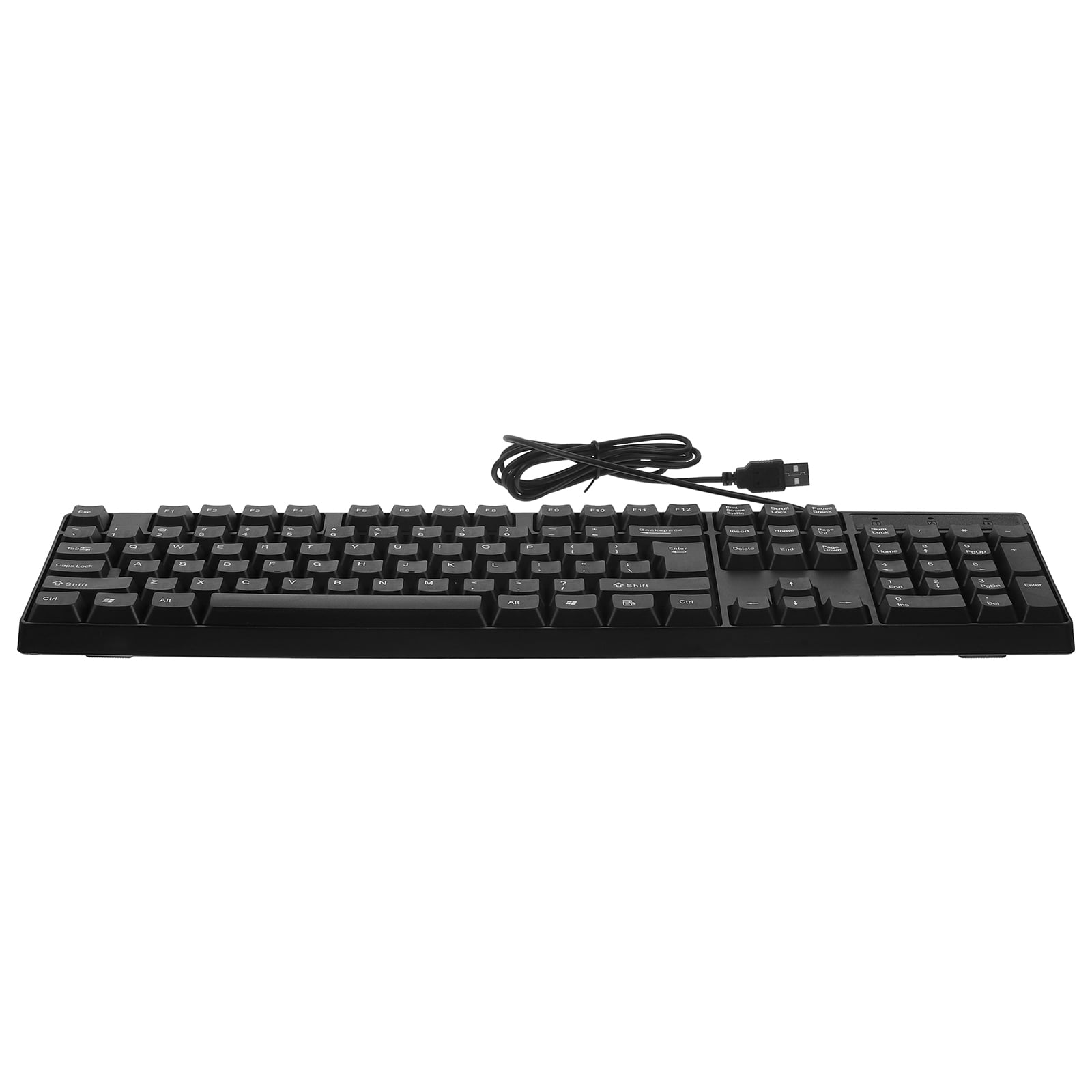 Keyboard with Numeric Keypad Compact Electronic Gaming Wired Keyboards ...